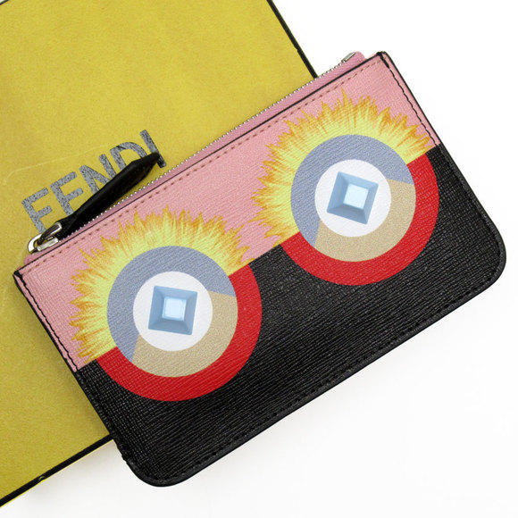 Fendi | Bags | Fendi Key Case Black Pink Multicolor | Poshmark